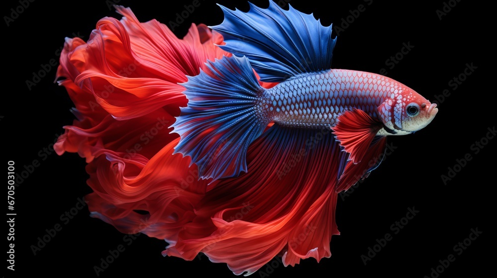 Multi color Siamese battling fish(Rosetail)(halfmoon),fighting fish ...