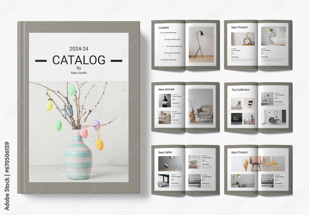 Product Catalog Design Stock Template | Adobe Stock