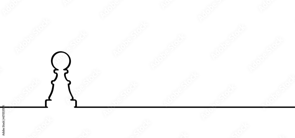 Chess figure of the pawn Chess Board Setup Vector icon or symbol pieces ...