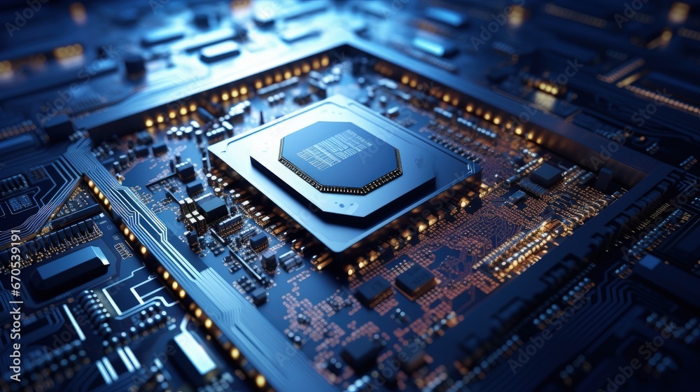 AI (Artificial Intelligence) concept, AI chip on APS-C Digital camera ...