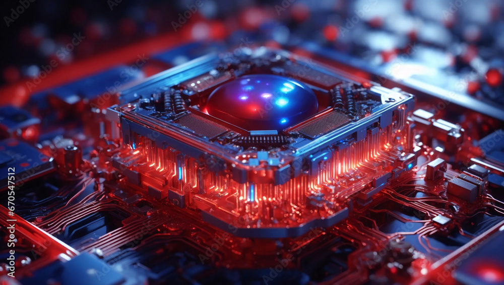 processing unit chipset that illustrates a cybersecurity concept:DDoS ...