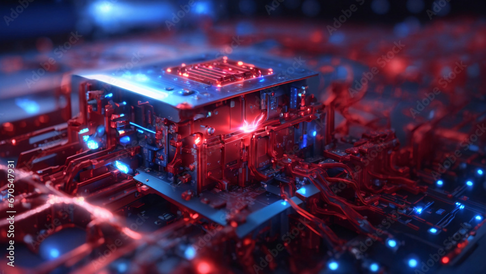 processing unit chipset that illustrates a cybersecurity concept:DDoS ...