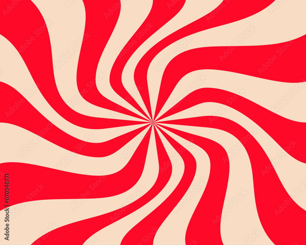 spiral groovy red and white background Stock Vector | Adobe Stock