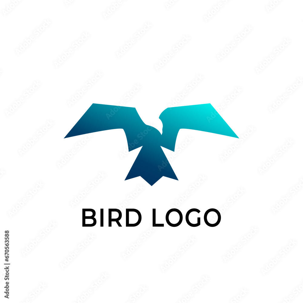 bird logo design. bird tech logo. Bird technology logo. blue bird logo ...