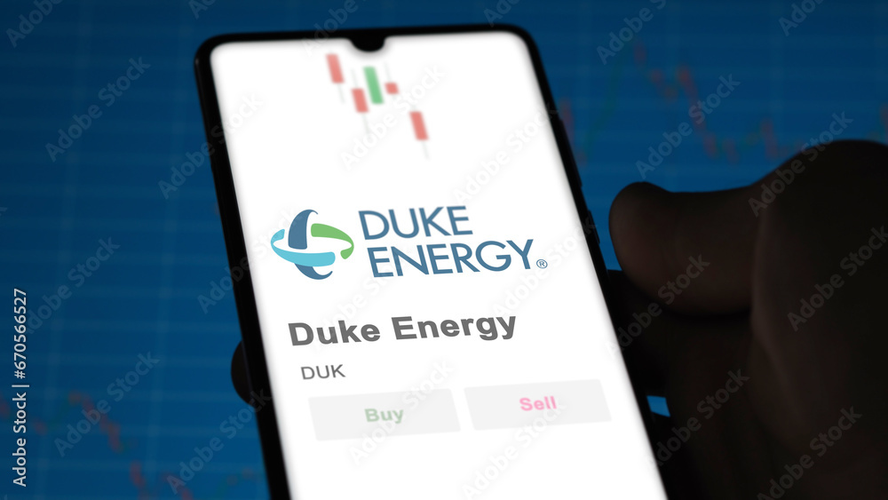 November 01st 2023 Charlotte, North Carolina. The logo of Duke Energy ...