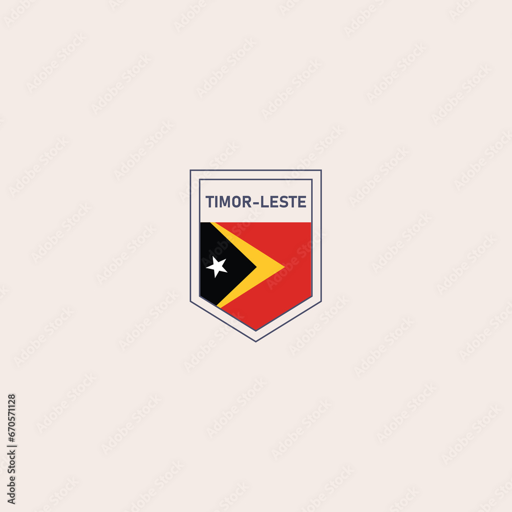 Timor-Leste - Show your support with this powerful flag and shield ...