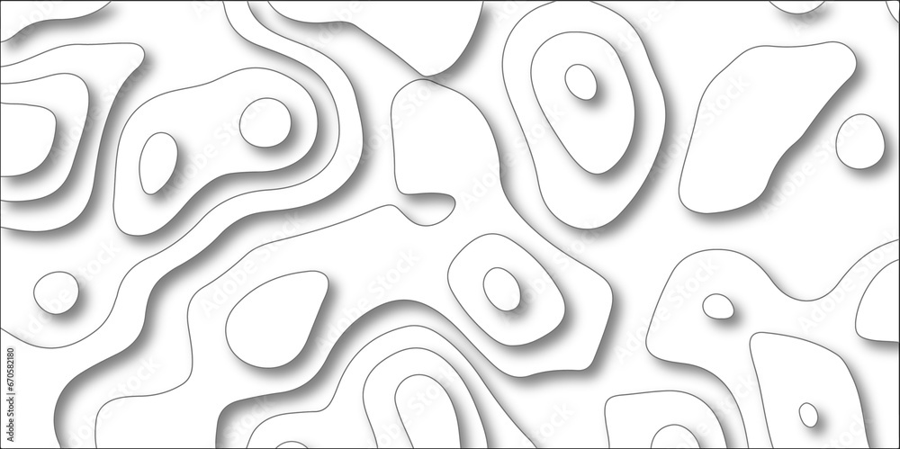 3D Contour map background. Vector geography scheme and terrain ...