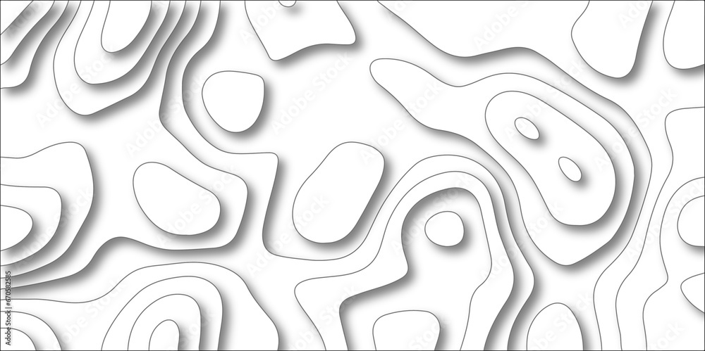 3D Contour map background. Vector geography scheme and terrain ...