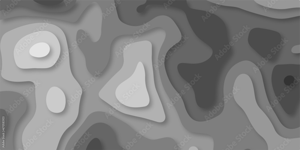 Paper cut 3d render topography abstract ,beautiful color palette colors ...