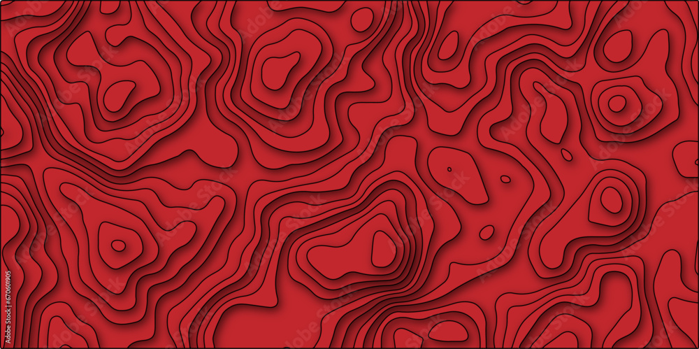 Trending modern abstract paper cut out Contour map background ...