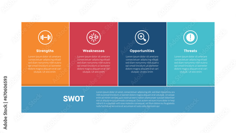 swot analysis strategic planning management infographics template ...