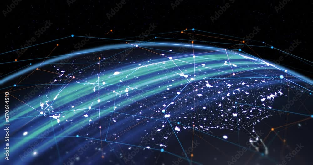 5G Mobile Network Provided By Advanced Satellites. Technology Related ...