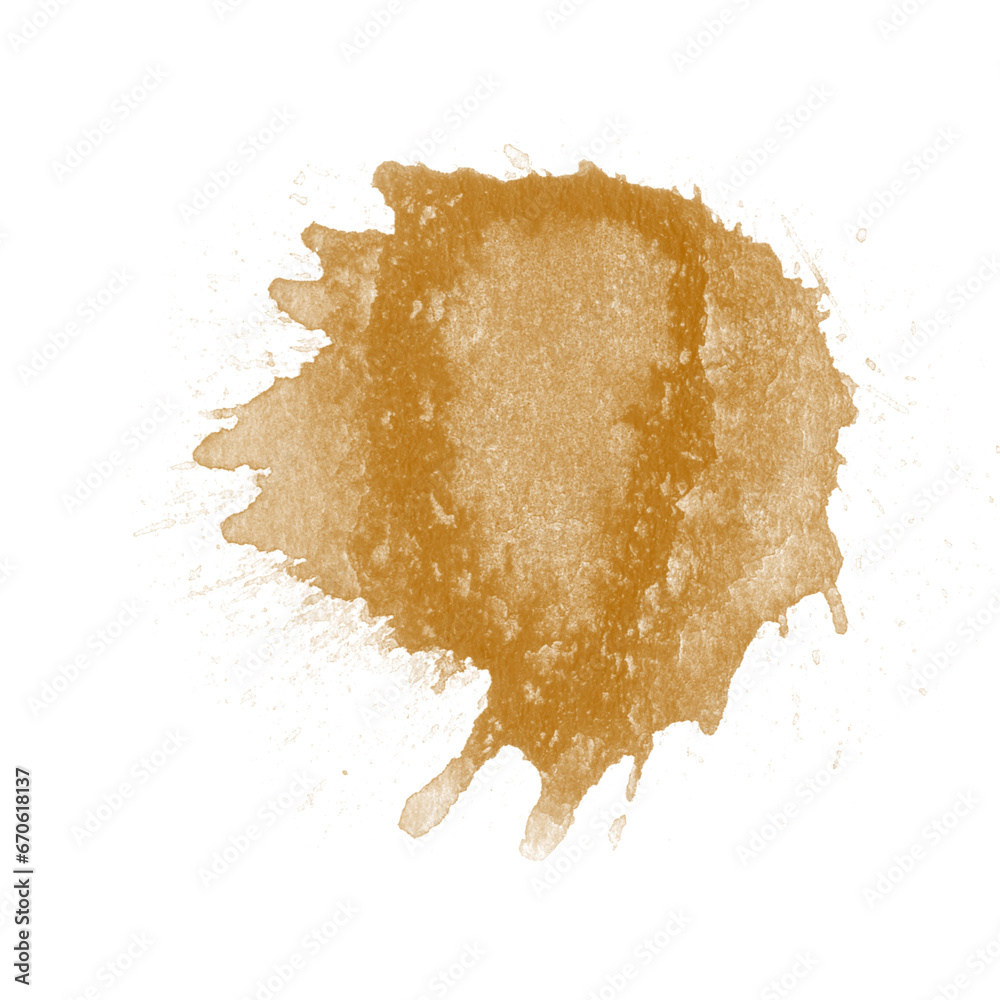 Coffee, chocolate, liquid stains isolated on a white background ...