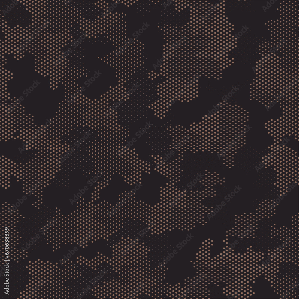 Full seamless camouflage pattern. Repeating digital dotted camo print ...