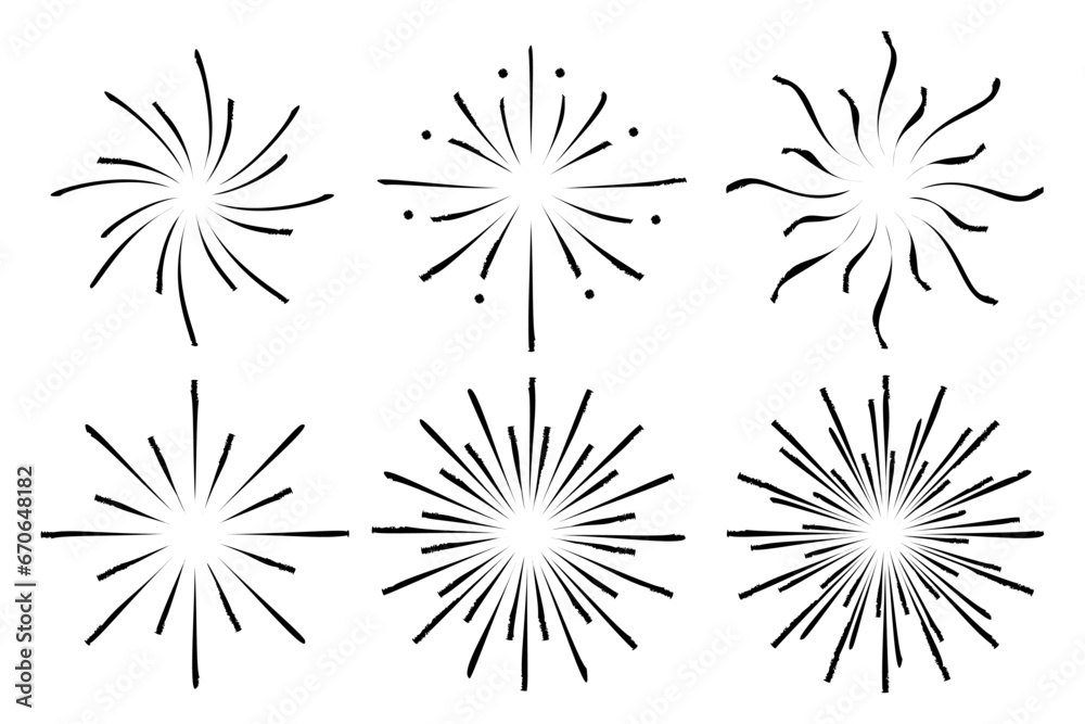 Firecracker vector set on a transparent background. Festive template ...