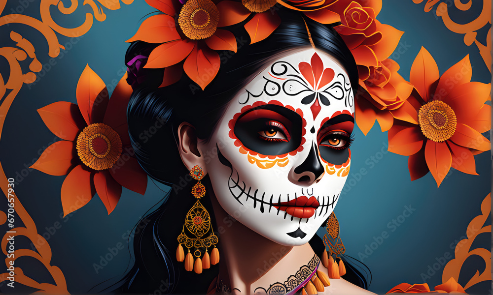 Día de los Muertos: A Vibrant Celebration of Life and Ancestry, Face ...