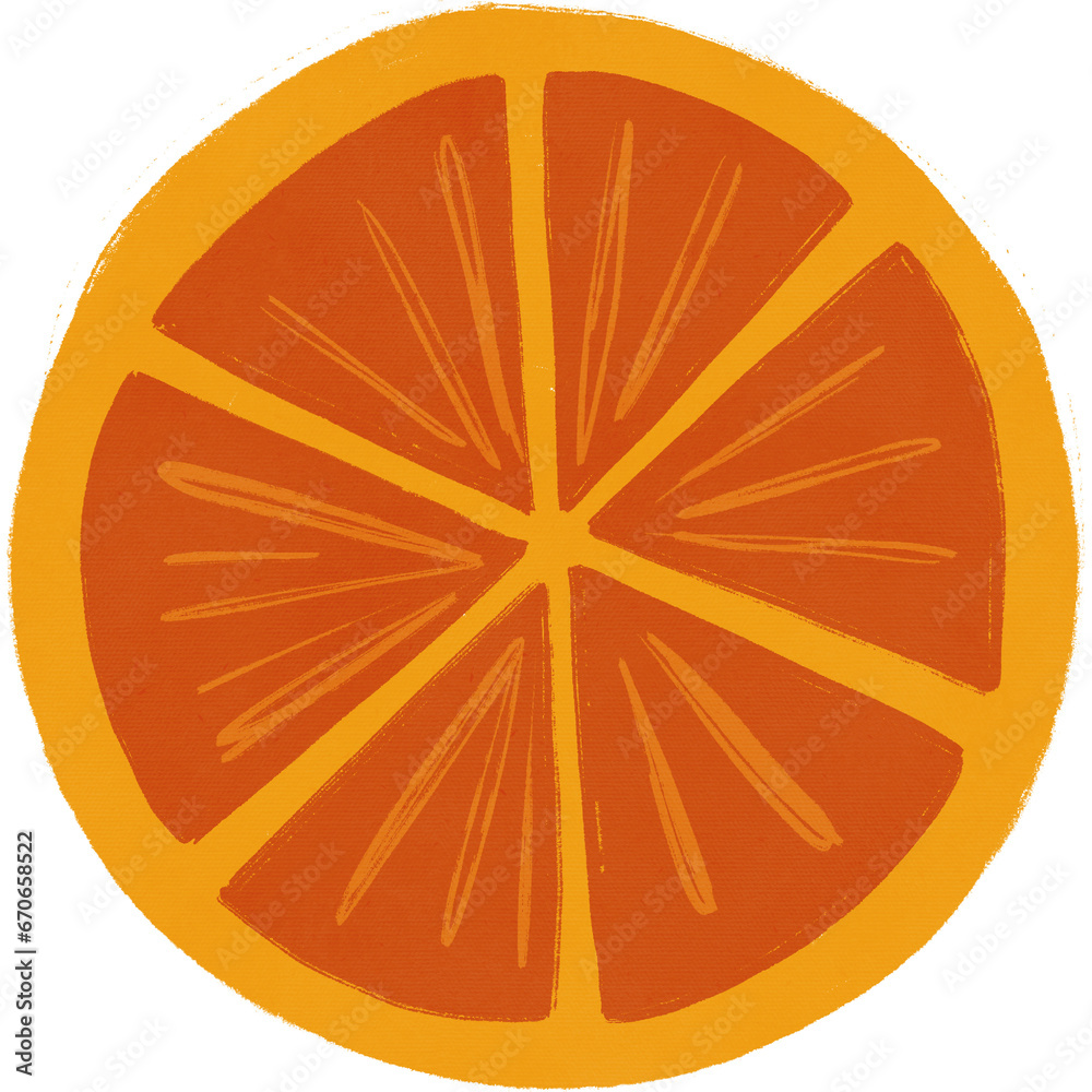 orange, orange cross section, fruit cross section, orange cross section ...