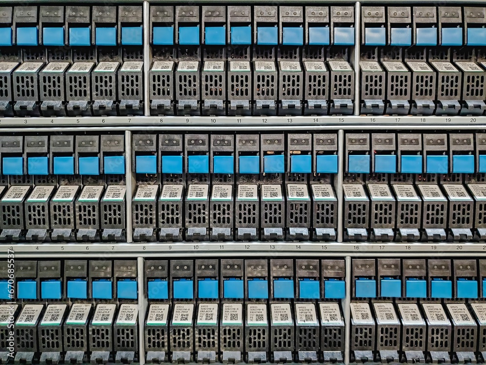 BJOD background. Set of drive arrays on top of each other after ...