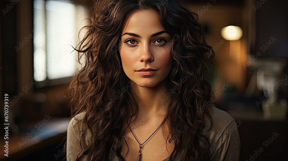 Headshot portrait of confident young Indian woman renter or tenant pose ...