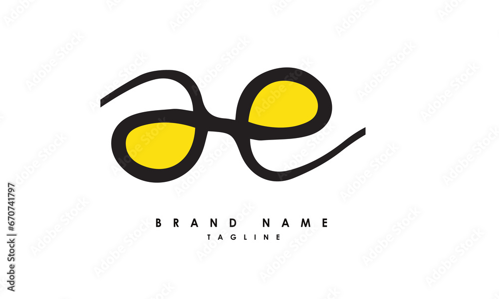 AE Alphabet letters Initials Monogram logo EA, A and E Stock Vector ...
