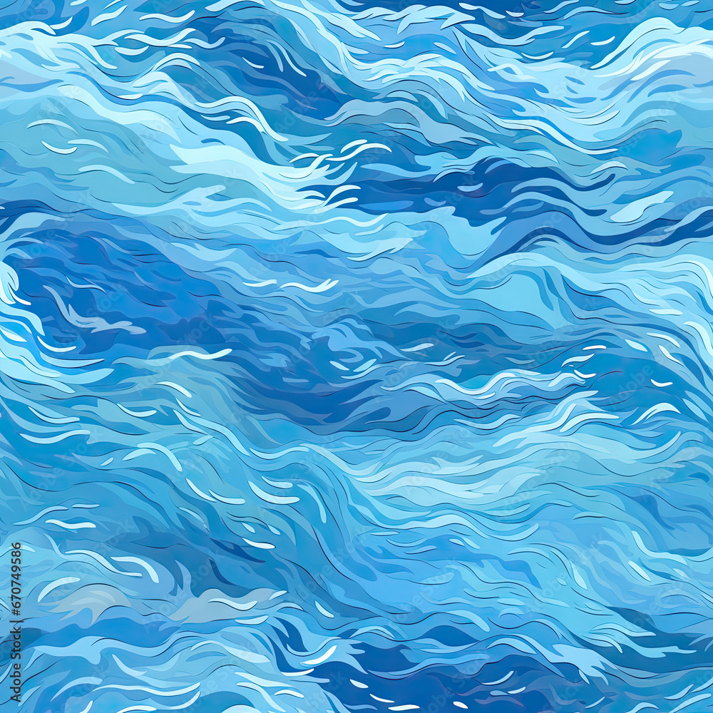 Seamless 2D water texture capturing the fluid dynamics in high ...