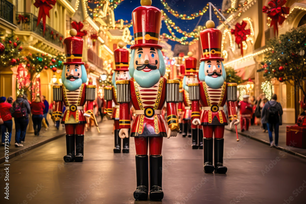 Christmas parade christmas holidays Stock Illustration | Adobe Stock