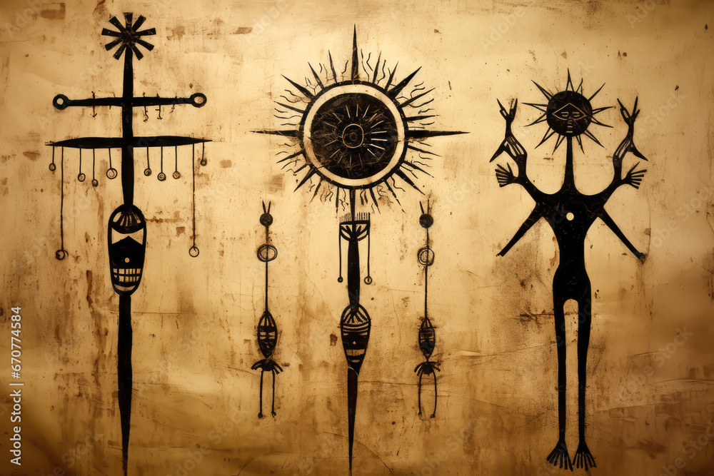 Cursed voodoo symbols. Stock Illustration | Adobe Stock