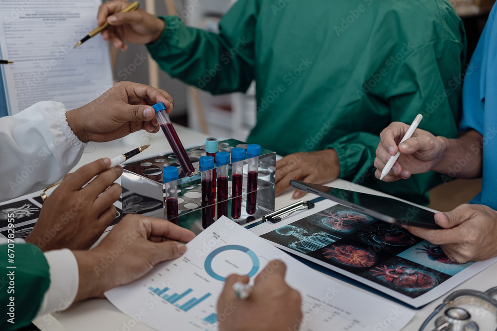 Medical team meeting for positive change Picture of a group of nurses ...