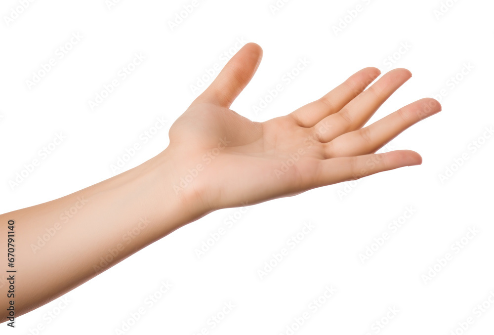 Hand isolated on a transparent background created with Generative AI ...