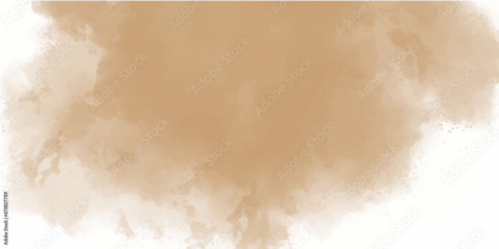 Brown particles splattered on white background. Freeze motion of brown ...