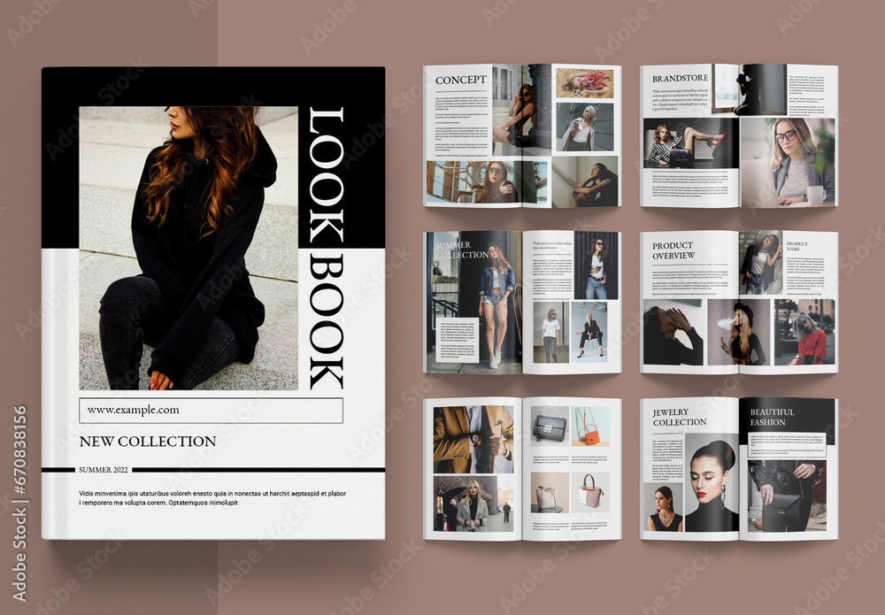 Lookbook Portfolio Stock Template | Adobe Stock