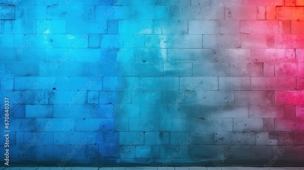 A brick wall with color background. A brick wall consisting of brick of ...