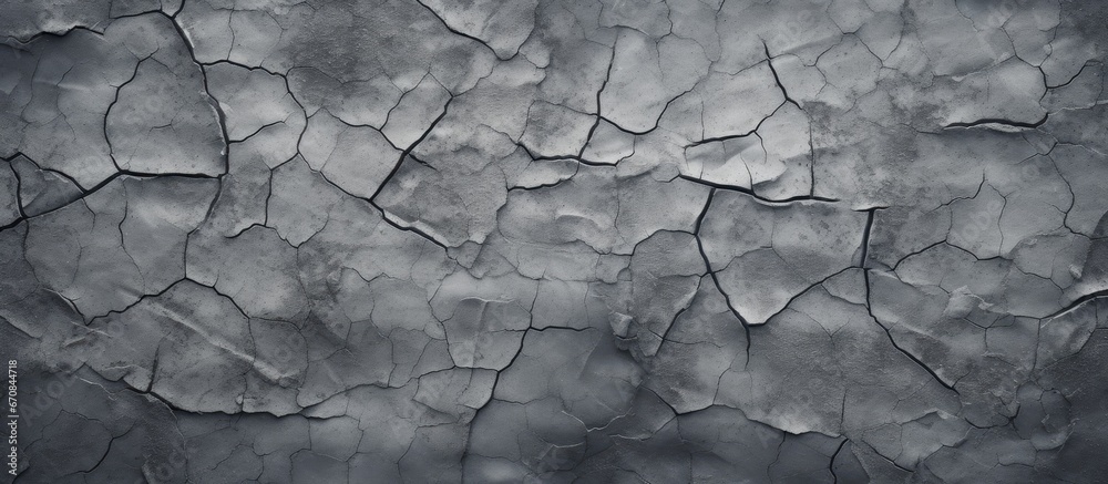 Cracked cement wall with an abstract texture ideal for spooky and eerie ...