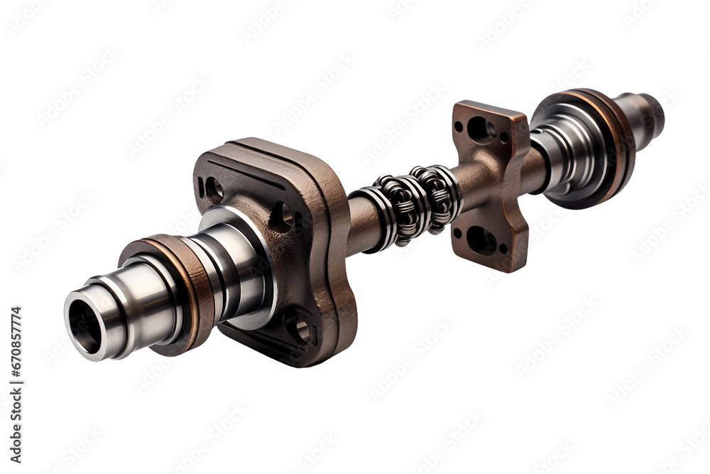 car crankshaft isolated on transparent background, Generative Ai Stock ...
