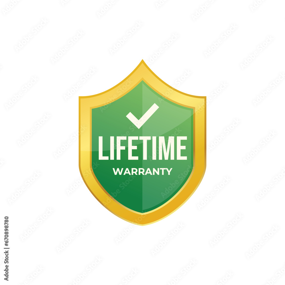 Gradient banner lifetime warranty. Lifetime Warranty label, sticker ...