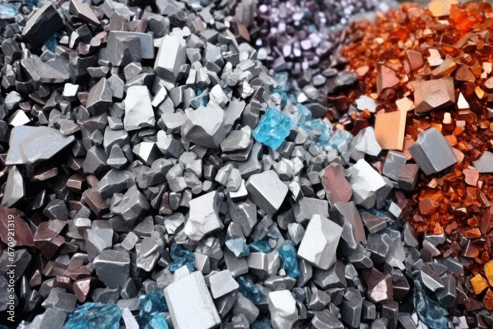 compact blocks of crushed metal produced by a waste compactor Stock ...