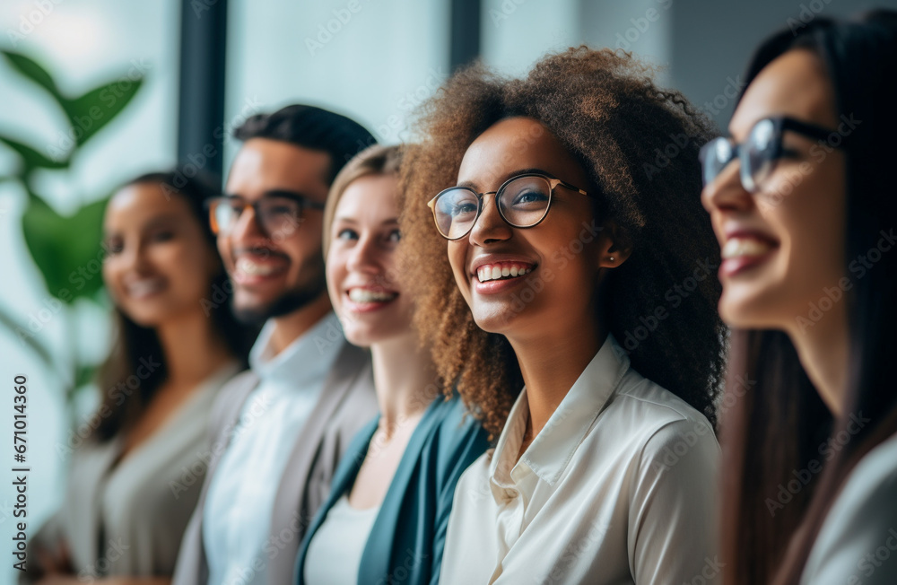 Ethnicity Diversity at Work. Happy Employees From Different Backgrounds ...
