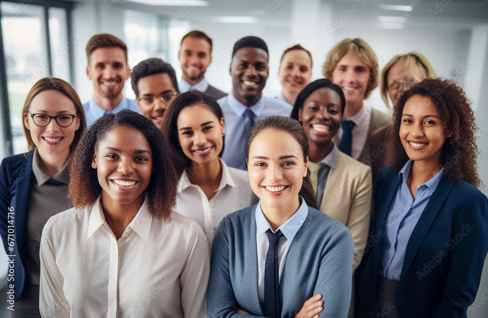 Ethnicity Diversity at Work. Happy Employees From Different Backgrounds ...