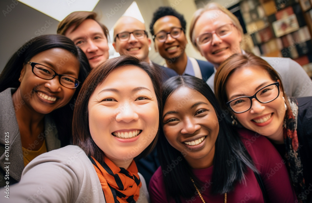 Ethnicity Diversity at Work. Happy Employees From Different Backgrounds ...