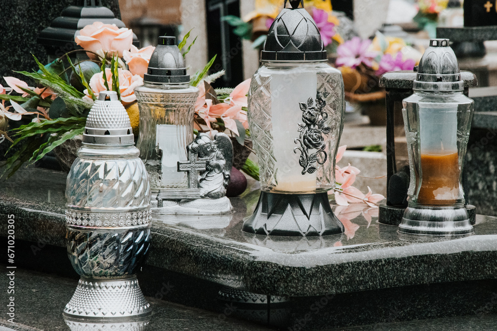 cmentarz, nagrobek, grób, wszystkich świętych, znicz, cemetery, tombstone, grave, all saints ...