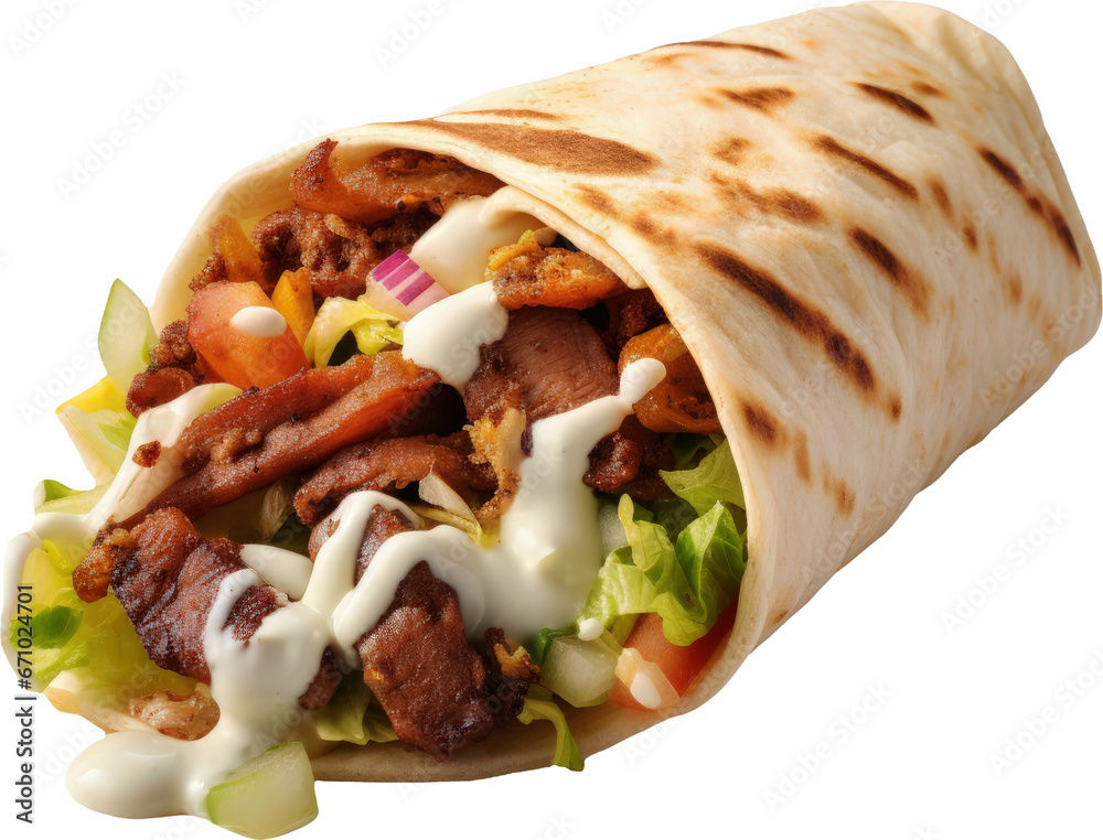 Shawarma transparent background PNG clipart Stock Photo | Adobe Stock