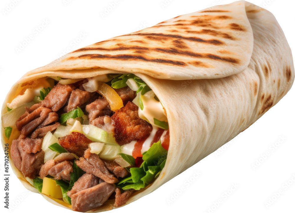 Shawarma transparent background PNG clipart Stock Photo | Adobe Stock