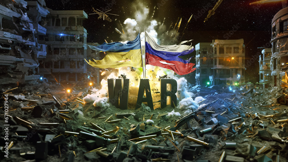 Russia and Ukraine war image - War, the visual presentation of the war ...