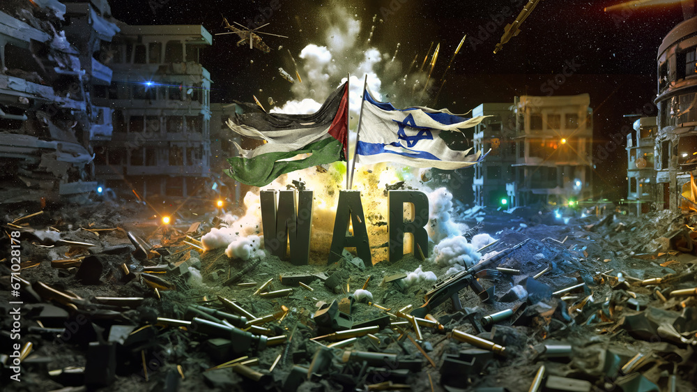 Palestine and Israeli War Visual - War, the visual presentation of the ...