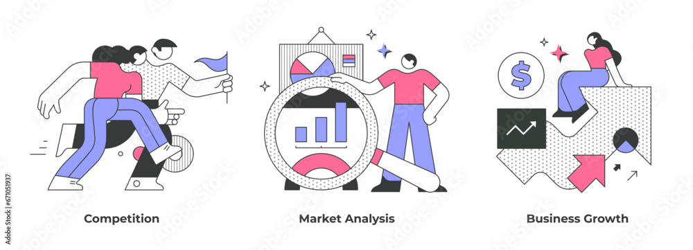 Business concepts of market analysis include competitors profiling ...