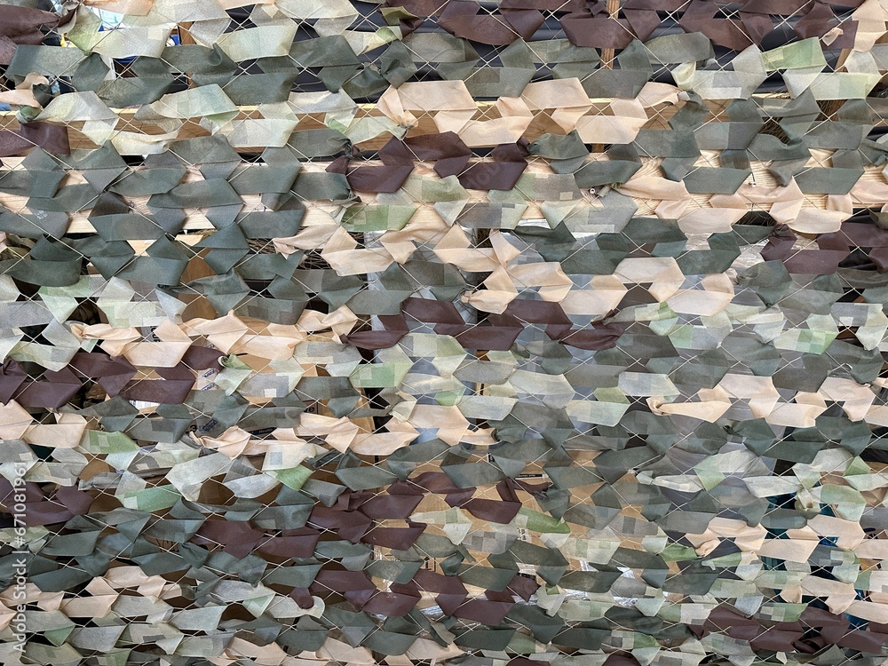 Mesh for camouflaging military equipment. Military camouflage net ...