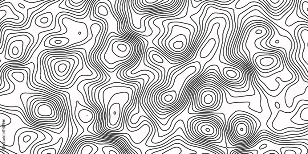 Natural printing illustrations of maps. Topographic map in contour line ...