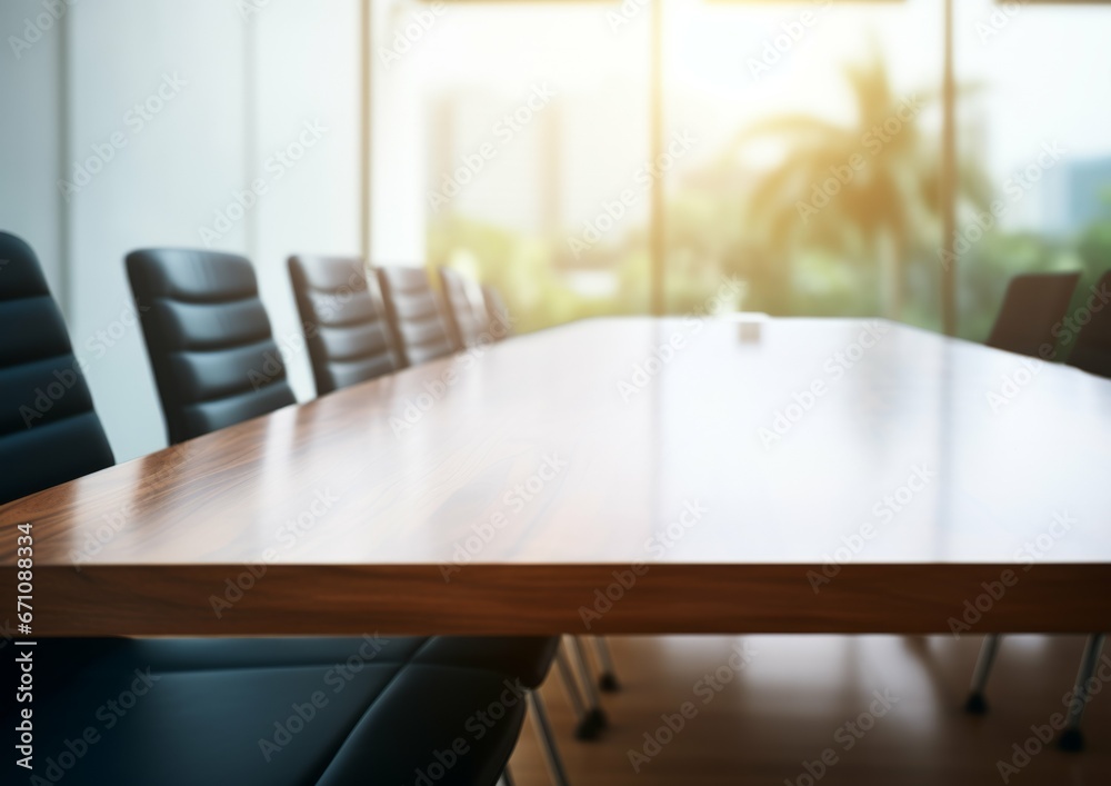 Conference data meeting room in high building with a view at the ...