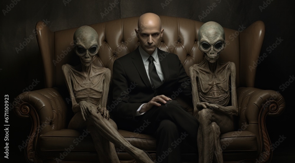 An unsuspecting man finds himself surrounded by extraterrestrial beings ...