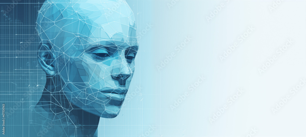 Ilustracja Stock: fusion of technology and humanity with a widescreen ... Ilustracja Stock: fusion of technology and humanity with a widescreen ...